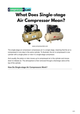 What Is A Single stage Air Compressor.pdf