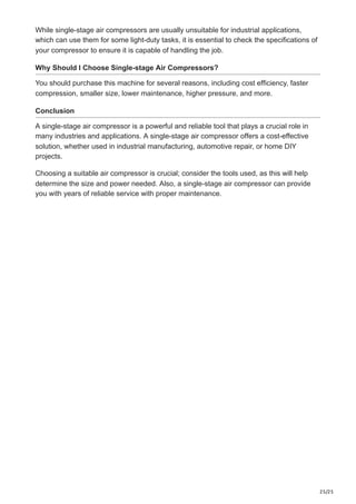 What Is A Single stage Air Compressor.pdf