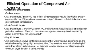 Compressor performance & Auxiliary power optimisation | PPT