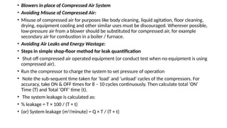 Compressor Performance Auxiliary Power Optimisation Pptx