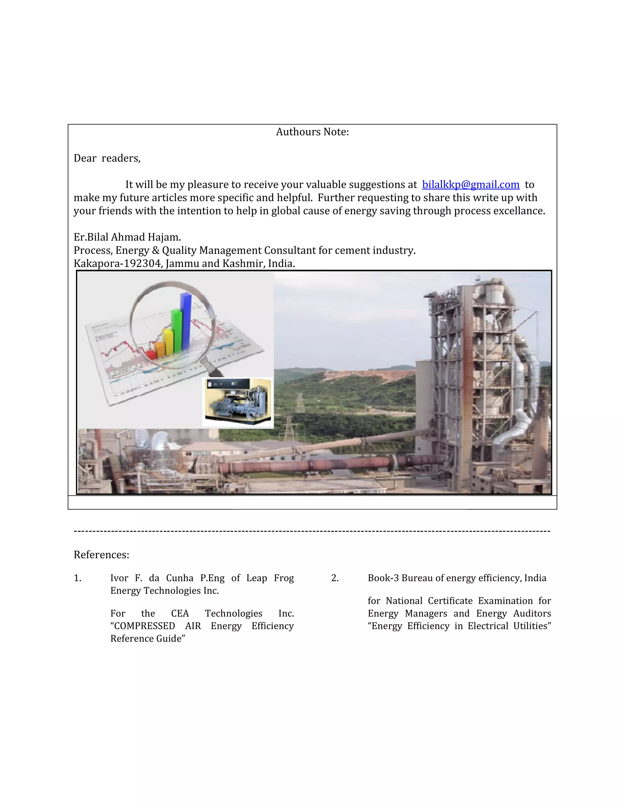 Compressor performance assessment and optimization | PDF
