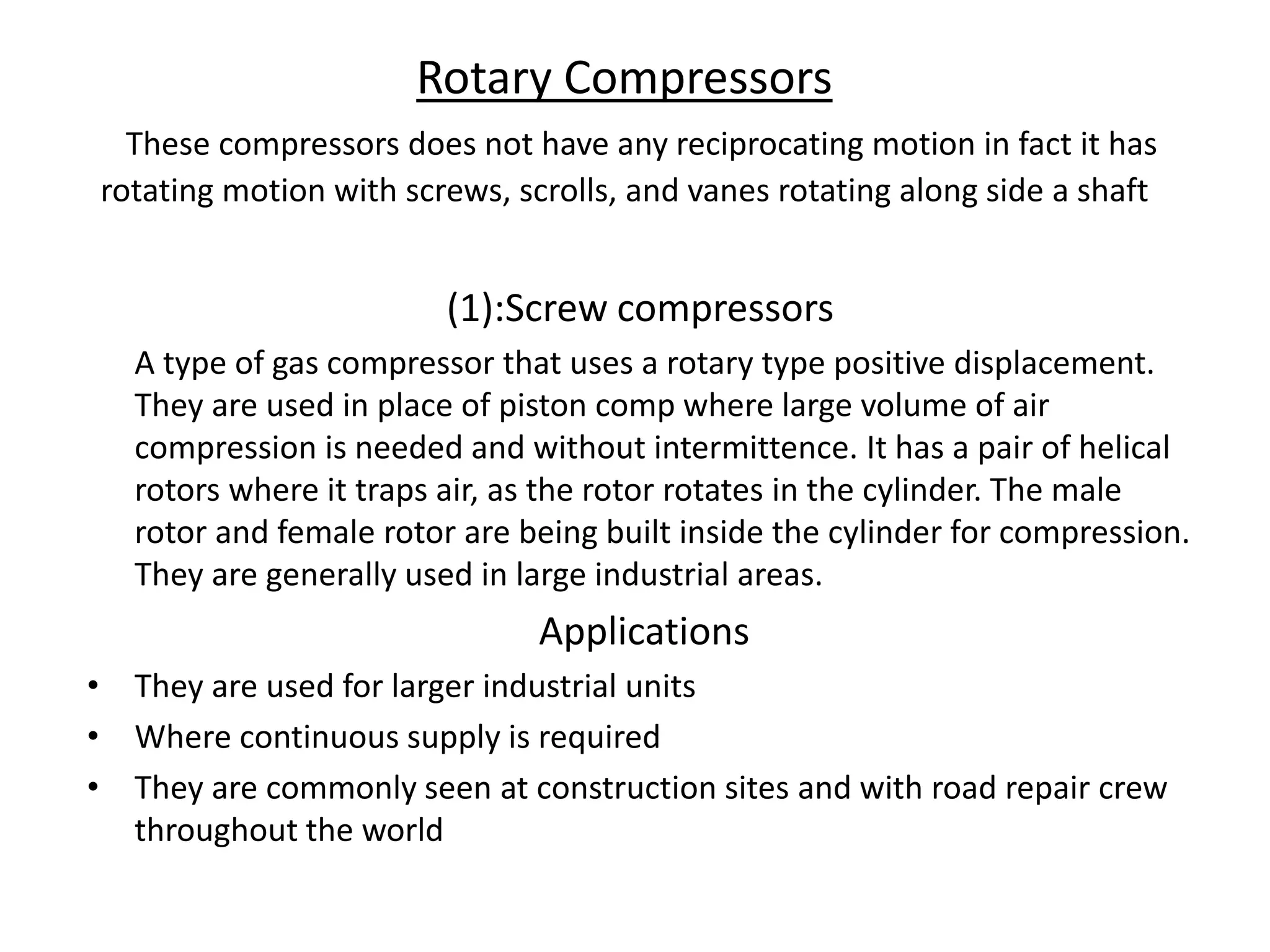 Compressor and Types | PPTX