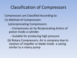 Compressors | PPTX