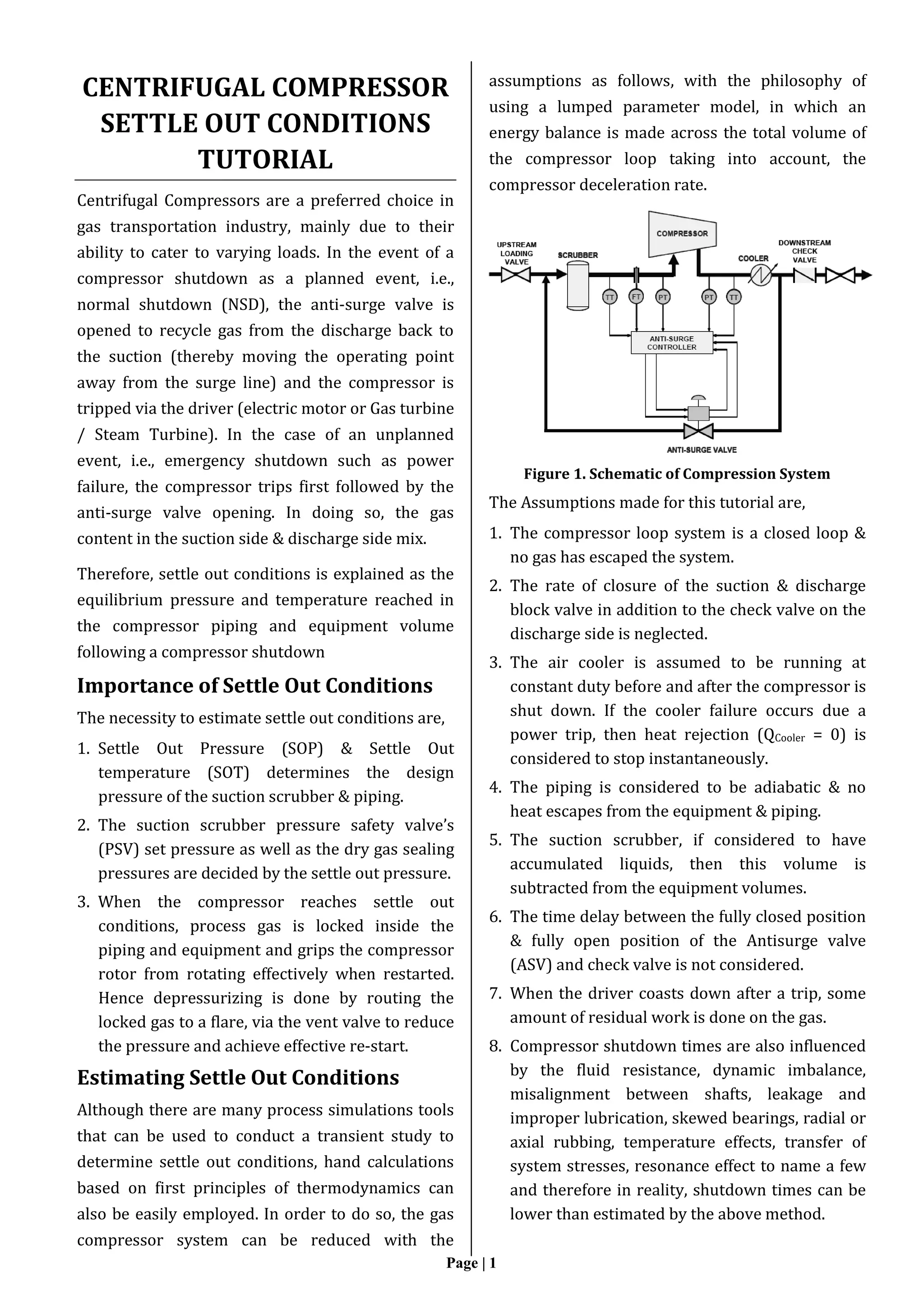 Centrifugal Compressor Settle Out Conditions Tutorial Pdf Weather Science
