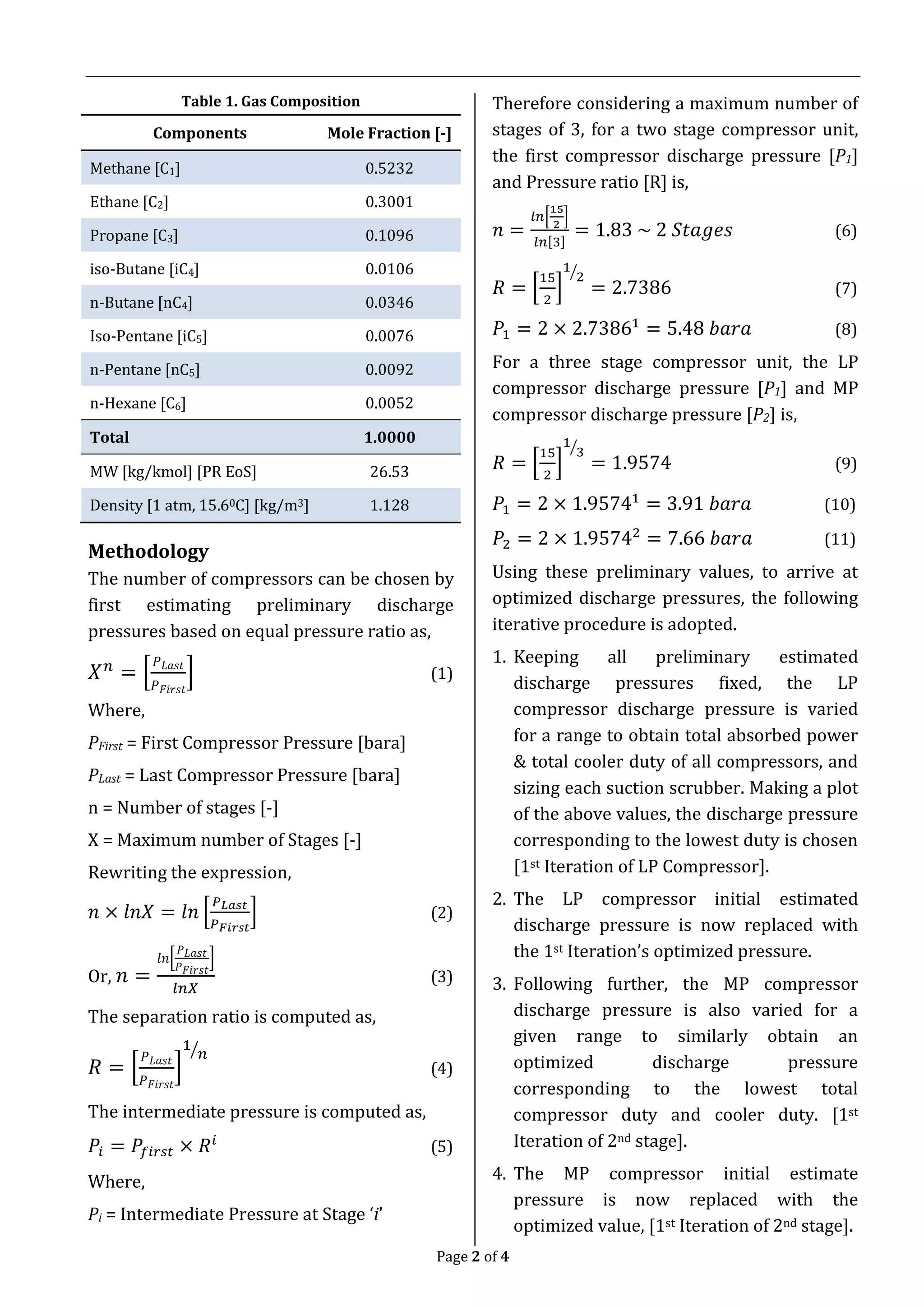 Gas Compression Stages – Process Design & Optimization | PDF