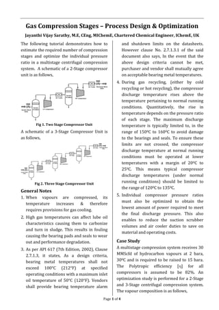 Gas Compression Stages – Process Design & Optimization | PDF
