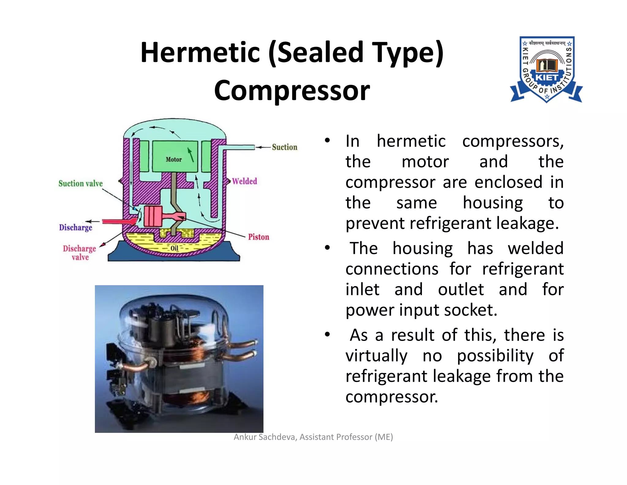 Compressors in Refrigeration | PDF