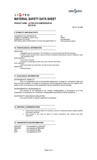 Compressor Synthetic 46 | PDF | First Aid | Injuries