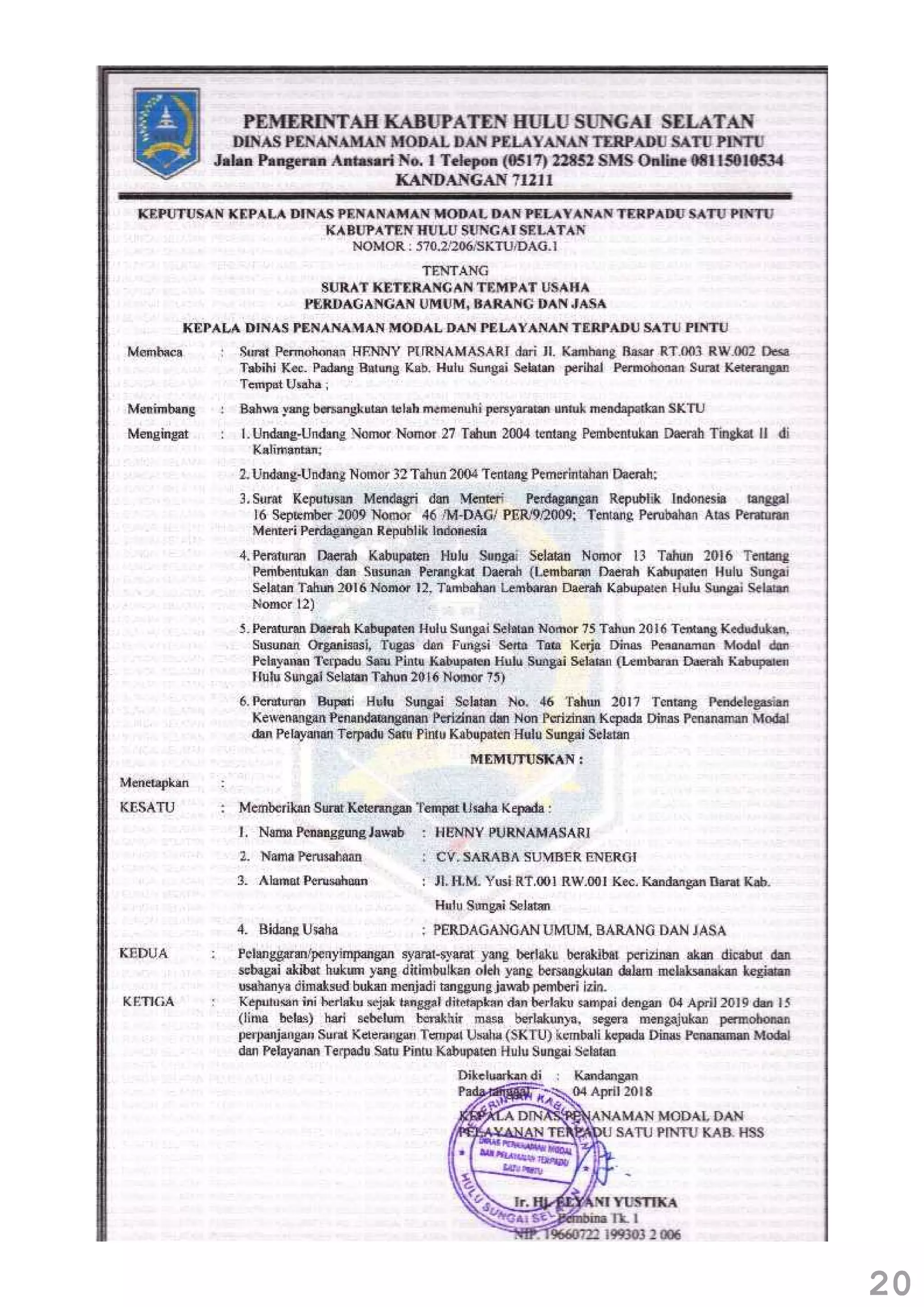 Comprof Saraba Sumber Energi 2019 | PDF