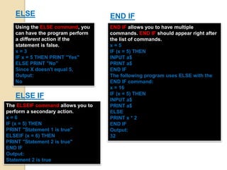 The Knowledge of QBasic | PPTX