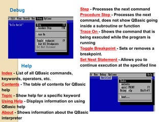 The Knowledge of QBasic | PPT