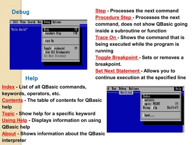 The Knowledge of QBasic | PPT