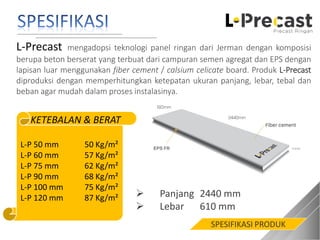 L Precast Precast Beton Ringan Alternatif Pengganti Bata Ringan | PPT