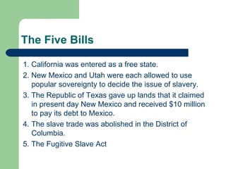Compromise Of 1850 | PPT