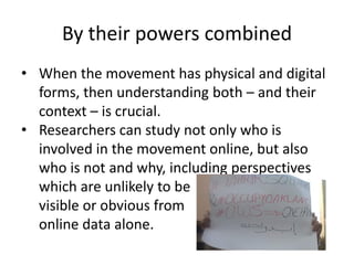 Mapping Movements: Social movement research and big data: critiques and ...