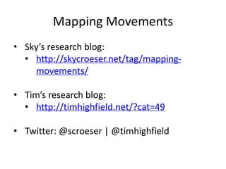 Mapping Movements: Social movement research and big data: critiques and ...