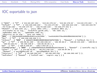 Incident Response Tactics with Compromise Indicators | PDF