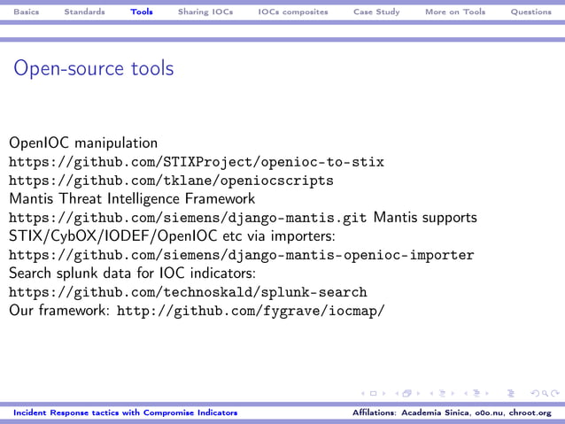 Incident Response Tactics with Compromise Indicators | PPT