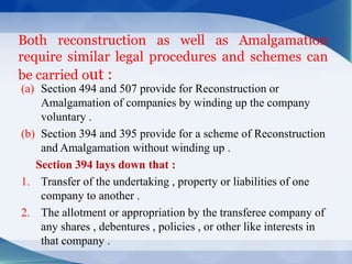 Compromise ,reconstruction or amalgamation | PPTX