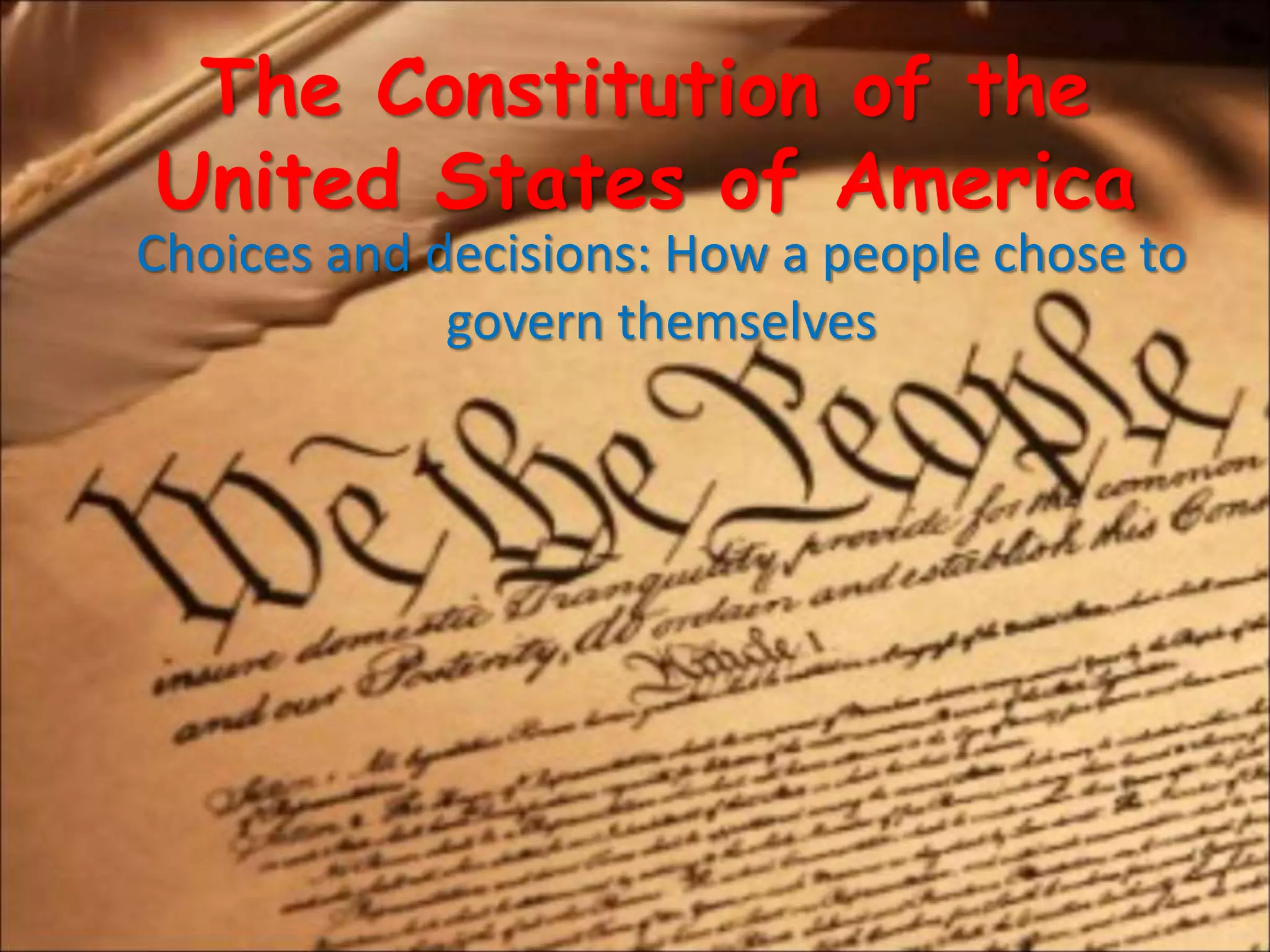 Compromises of the constitution | PPT
