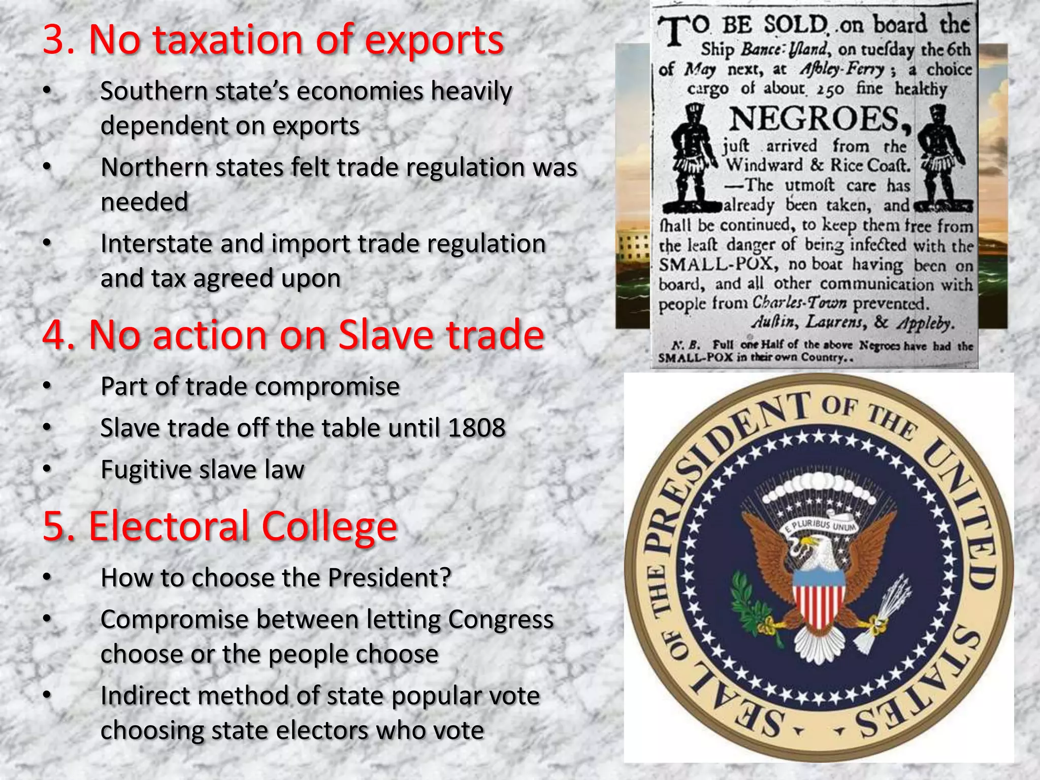 Compromises of the constitution | PPT