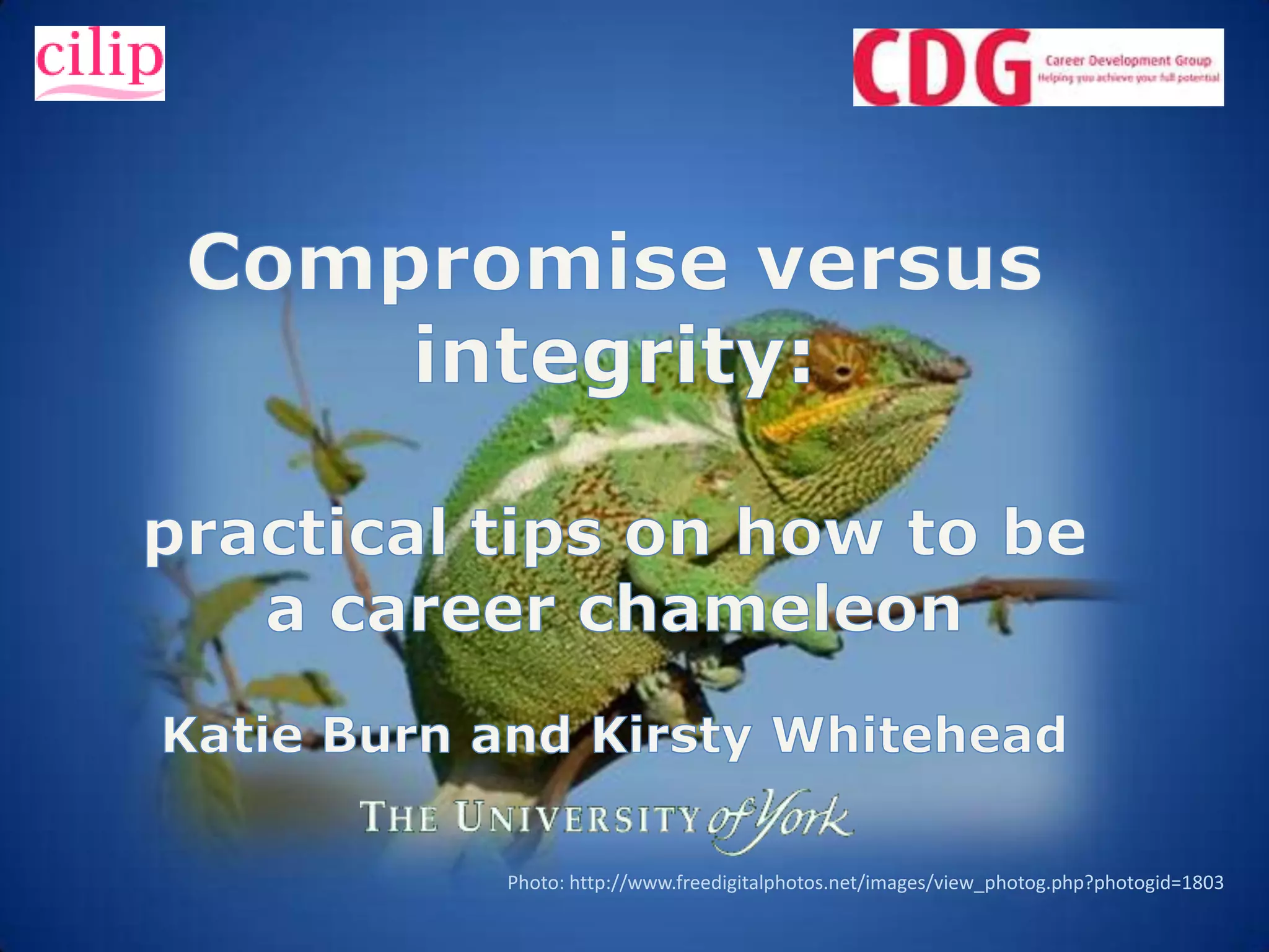 Compromise versus integrity: practical tips on how to be a career ...