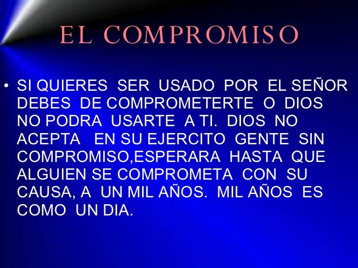 Compromiso Con Dio Sllllll
