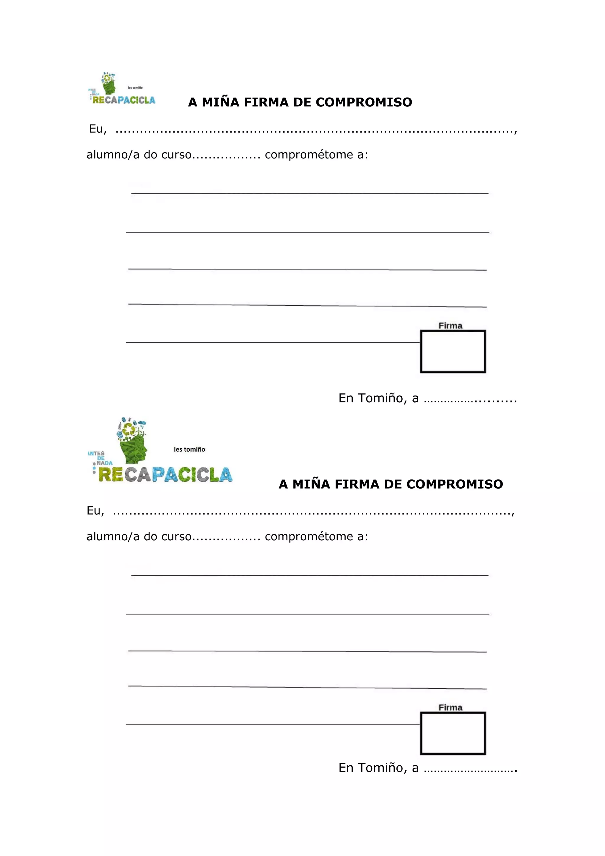 Compromiso para imprimir | PDF