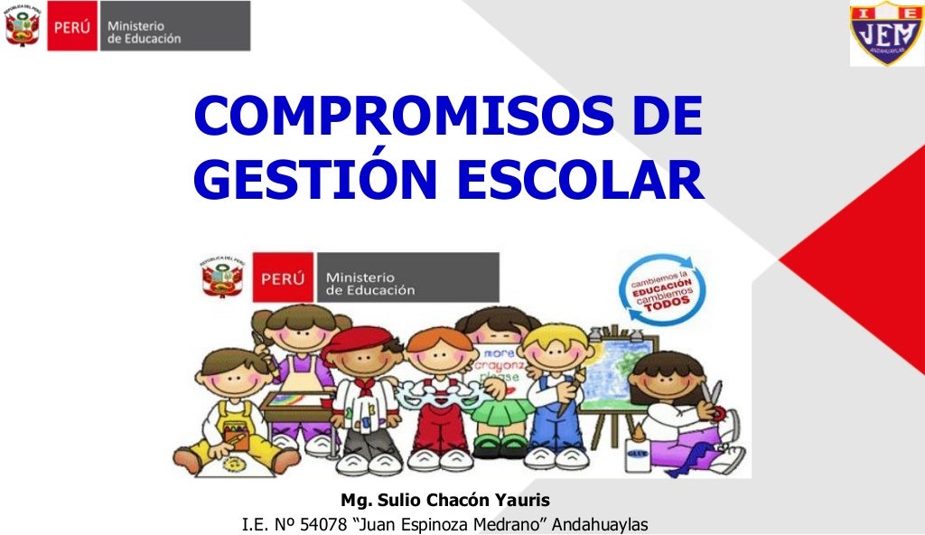Compromisos de gestión escolar