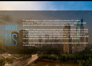 PT Metro World Indonesia | PDF