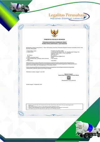 Qintani Beton Utama | PDF