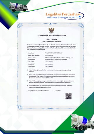 Qintani Beton Utama | PDF