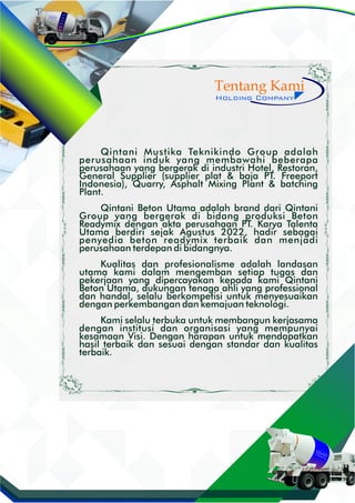 Qintani Beton Utama | PDF