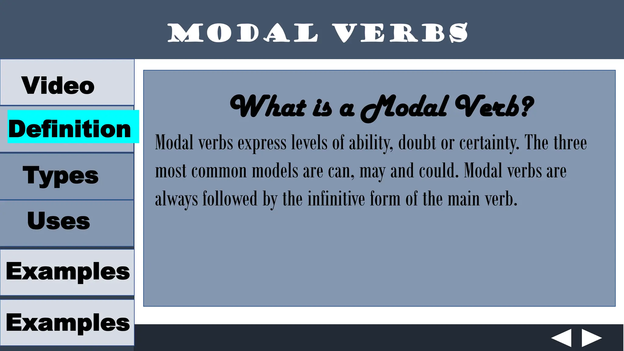 Modal Verbs | PPT