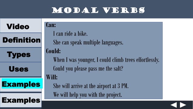 Modal Verbs | PPT