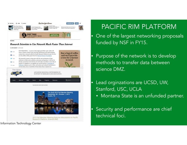 High Performance Cyberinfrastructure and Data Services | PPT