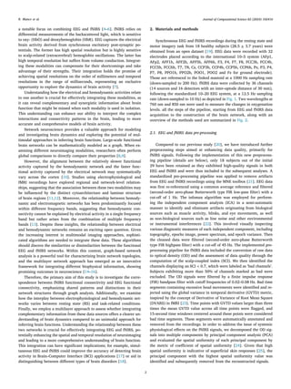 Investigating the interaction between EEG and fNIRS: A multimodal ...