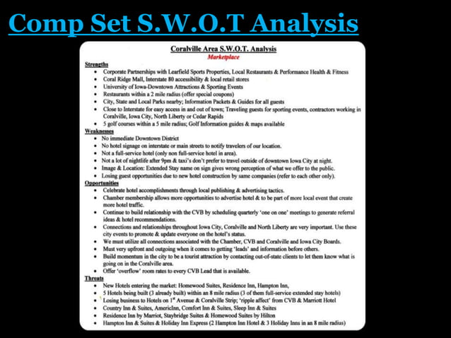 Hotel Competitive Set Analysis | PPTX