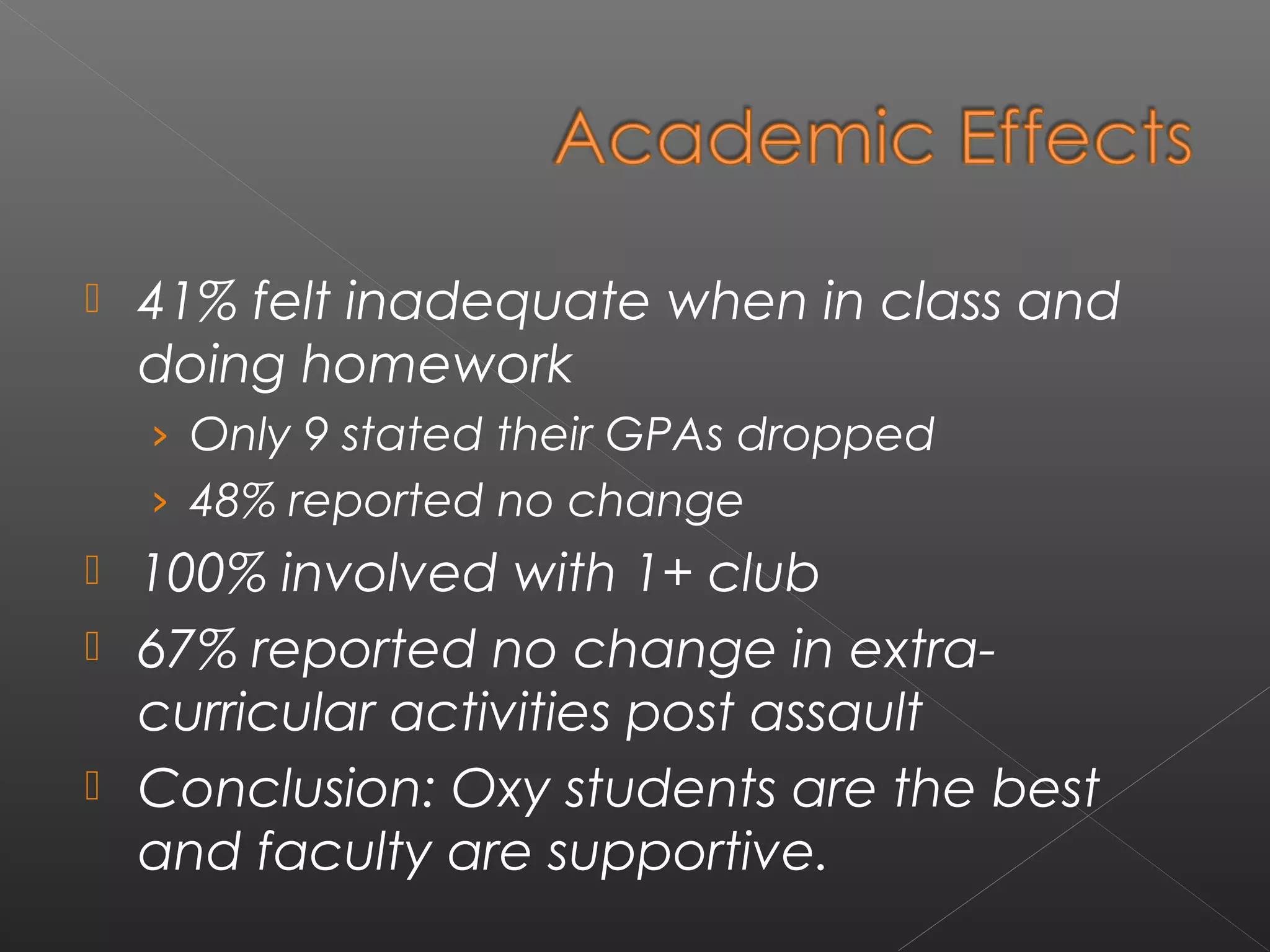 Action as Deliberate Indifference: Sexual Assault at Occidental College ...