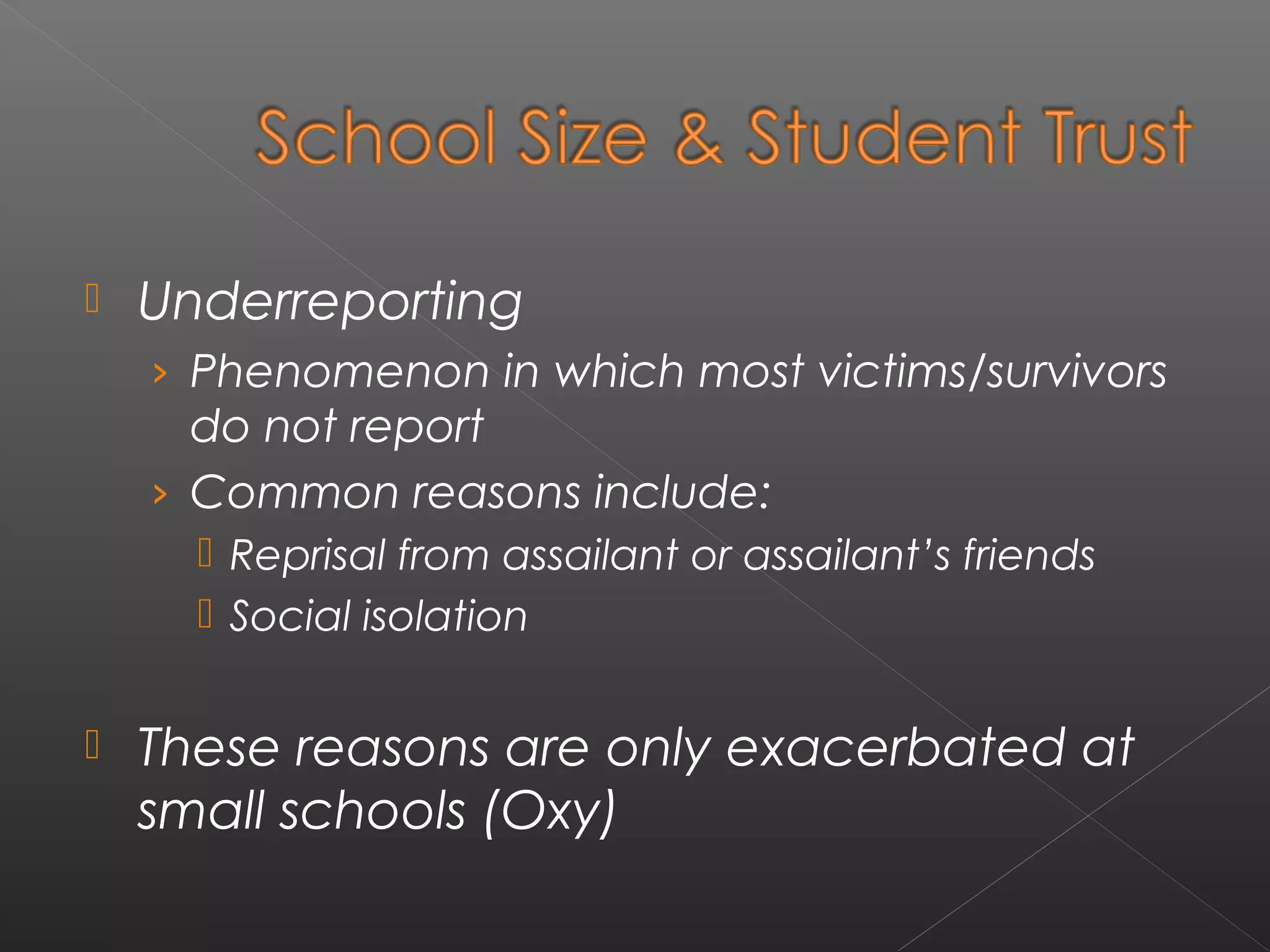 Action as Deliberate Indifference: Sexual Assault at Occidental College ...