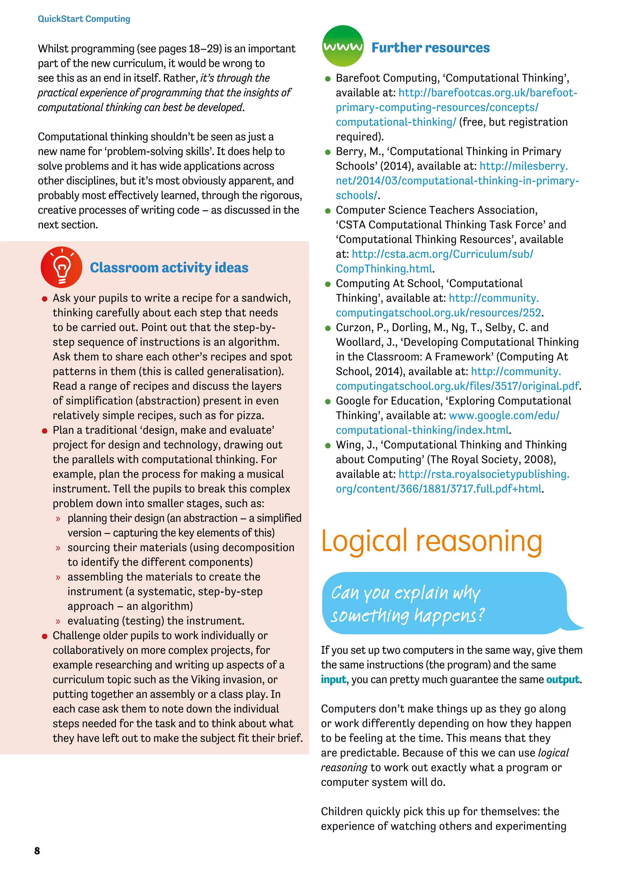 Comp thinking | PDF | Homework and Study | Education