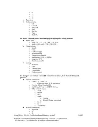 Comptia a-plus-220-901 | PDF