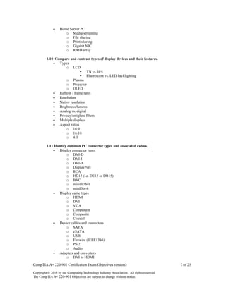 Comptia a-plus-220-901 | PDF