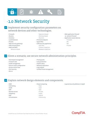 محتويات مادة آمن الشبكات | PDF