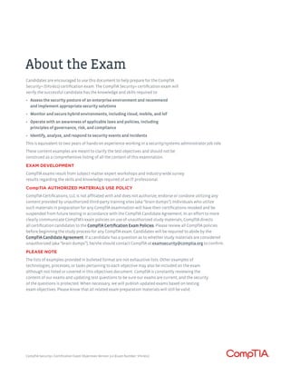Comptia security-sy0-601-exam-objectives-(2-0) | PDF