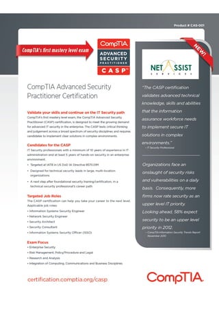 CompTIA Advanced Security Practitioner | PDF | Technology & Computing