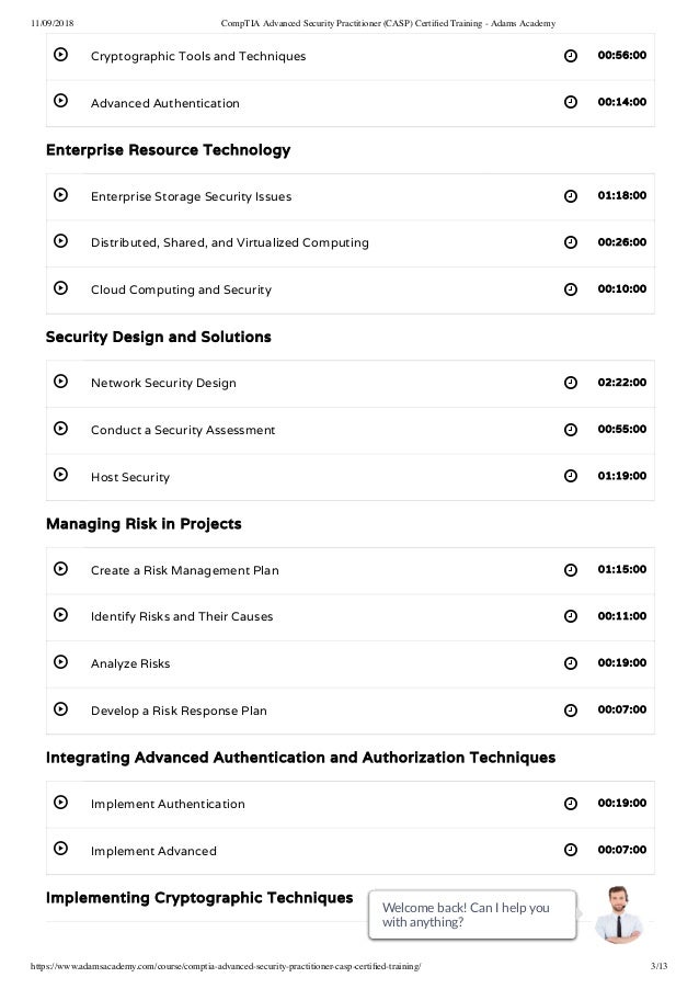 Comptia Advanced Security Practitioner Casp Certified Training