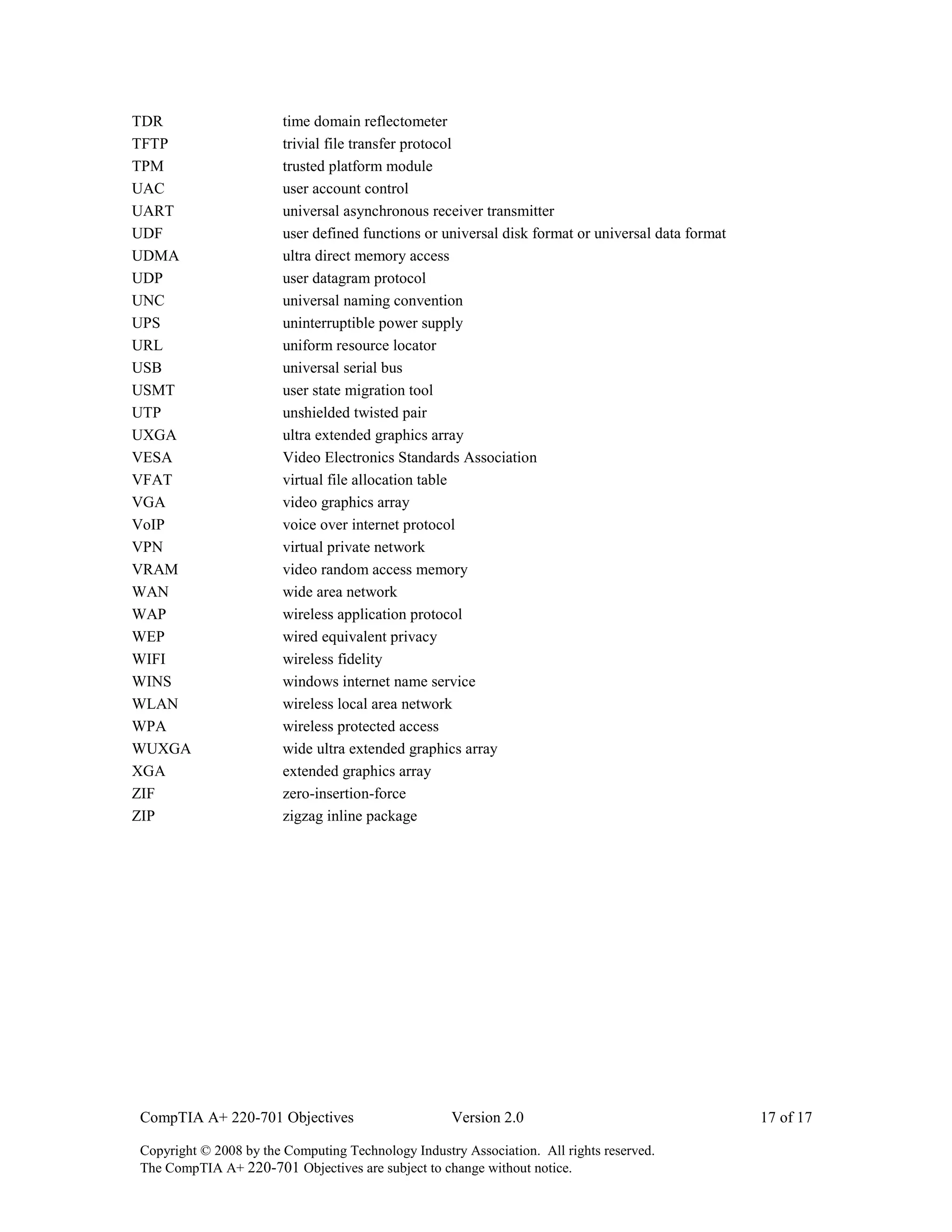 CompTIA A+ Essential Objectives | PDF | Education