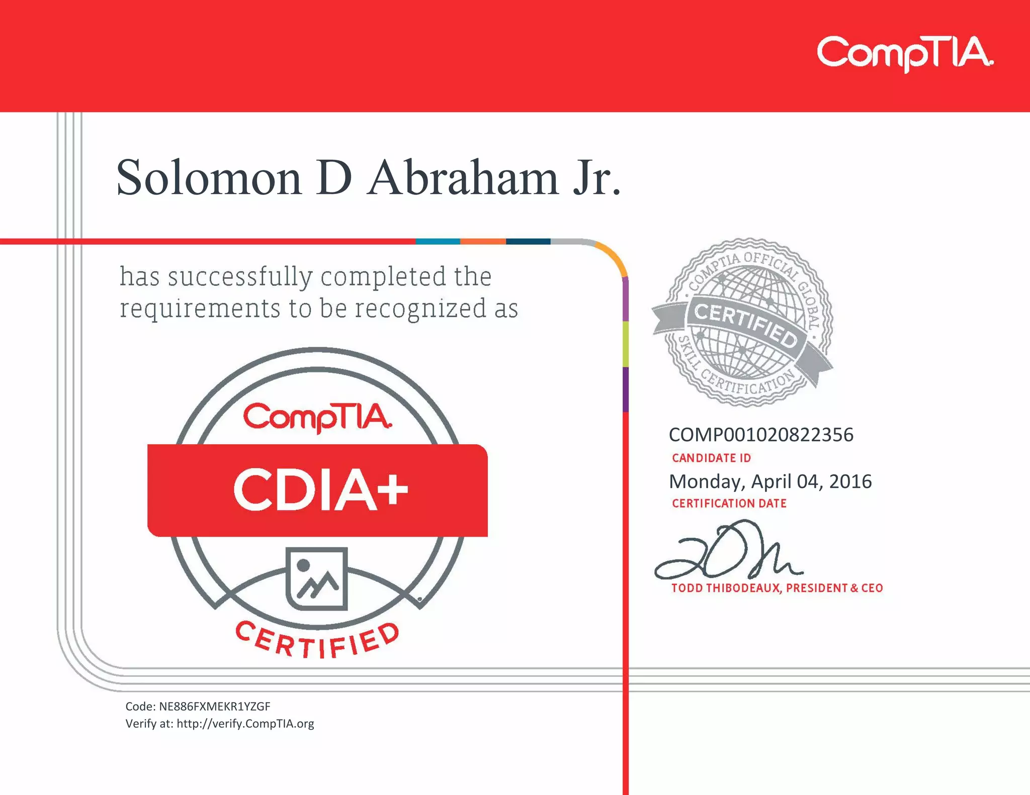 CompTIA CDIA+ Certificate | PDF | Business | Business and Finance