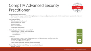 CompTIA Certification Information | PDF